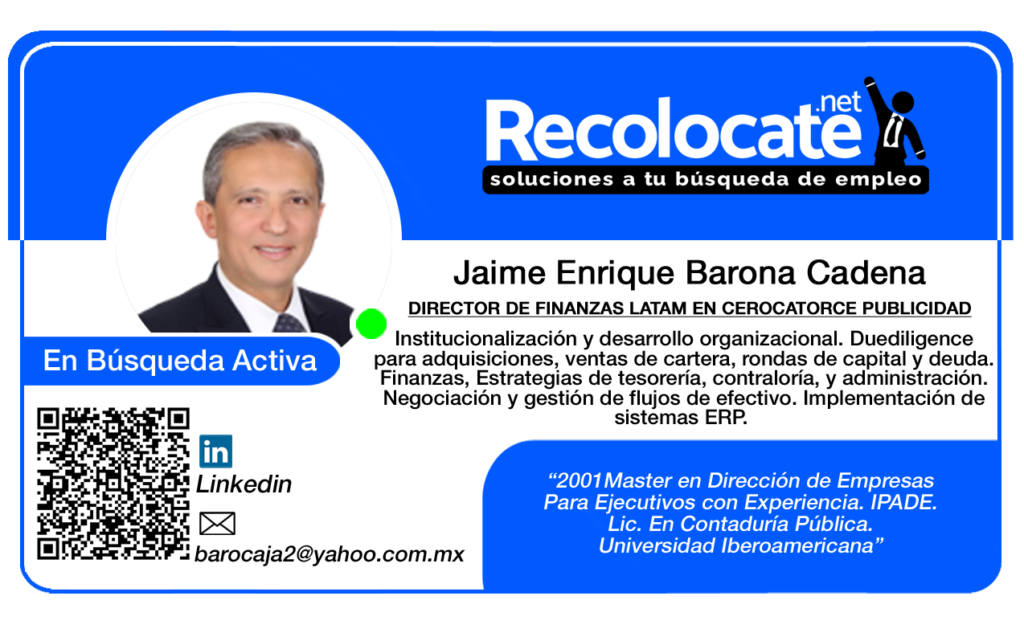 Jaime Enrique Barona Cadena - Recolócate